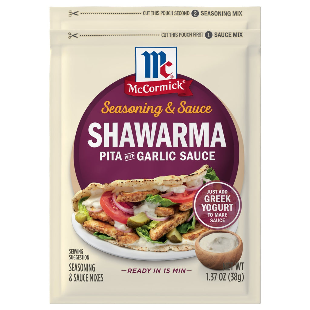 Shawarma Pita with Garlic Seasoning & Sauce Mixes | McCormick
