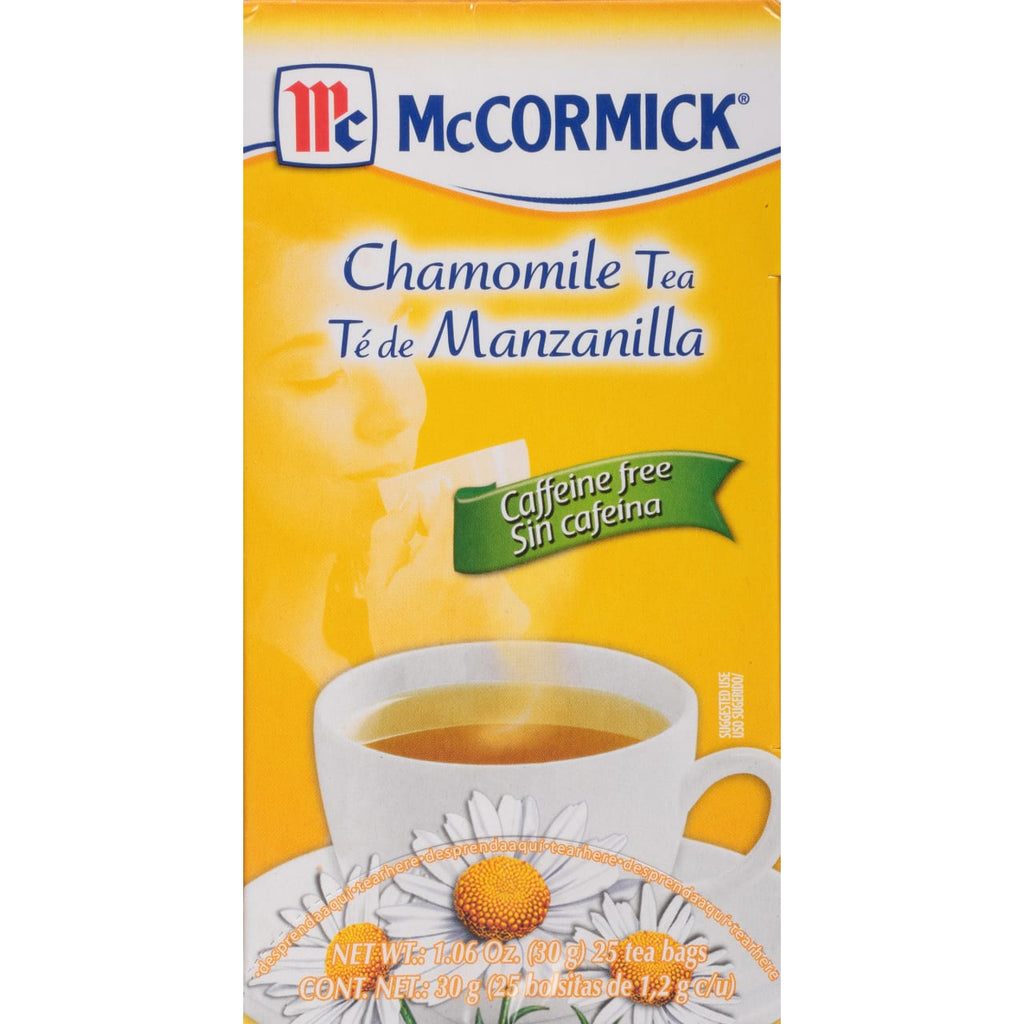 25 Count Box Caffeine Free Chamomile Tea Bags | McCormick
