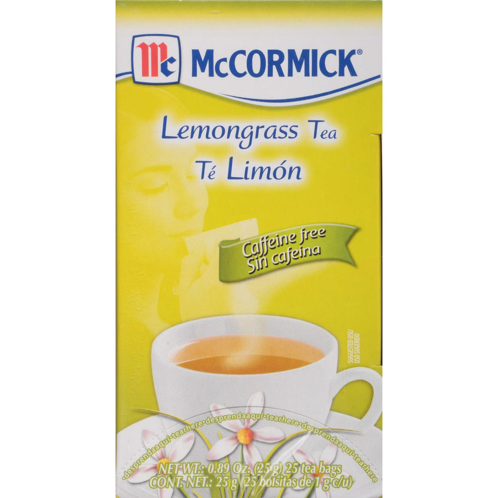 Caffeine Free Lemongrass Tea 25 Count Box | McCormick