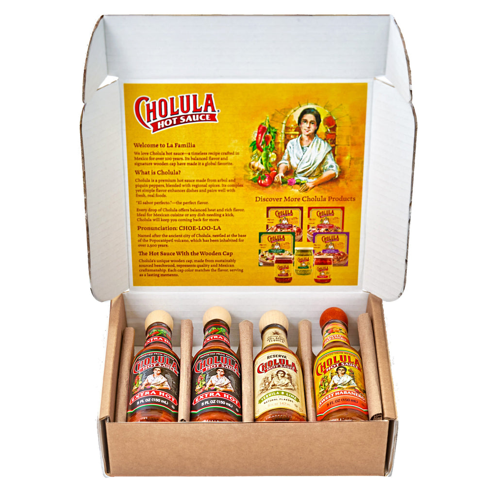 Cholula® Variety Pack, 4-Count (Extra Hot [x2], Reserva, Sweet Habanero ...